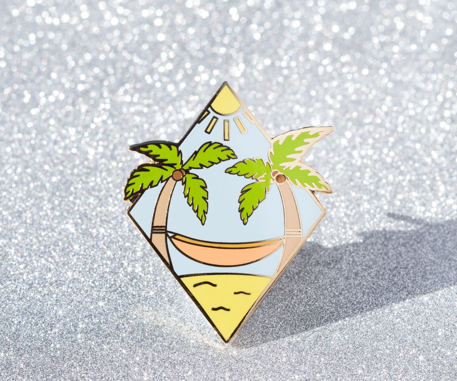 Island Enamel Pin - Etsy