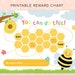 Printable Bee Reward Chart for Girls, You Can Do It Chart, Boy Reward ...