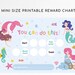 Mini Size Mermaids Reward Chart, Girls Sticker Chart, Small Sticker ...