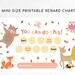 Mini Size Woodland Animals Reward Chart, Girls Sticker Chart, Small ...