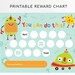 Kids Robots Reward Chart, Printable Robot Chore Chart, Kid's Sticker ...