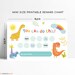 Mini Size Printable Dinosaur Reward Chart, Boy's Mini Sticker Chart ...