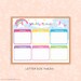 Printable Unicorn Kids Weekly Planner, Unicorn Daily Planner ...