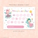 Printable Fairy Reward Chart Fairy Sticker Chart Girl - Etsy