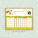 Printable Bee Reward Chart, Kids Responsibility Chart, Children's ...