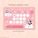 Printable Panda Reward Chart for Girls Girl's Sticker - Etsy