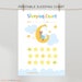 Printable Cute Bear Sleeping Chart, Sleeping Chart for Boys, Bed Time ...