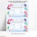 Mini Size Mermaids Reward Chart, Girls Sticker Chart, Small Sticker ...