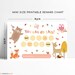 Mini Size Woodland Animals Reward Chart, Girls Sticker Chart, Small ...