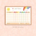 Rainbow & Sunshine Printable Reward Chart for Kids, Girls Chore Chart ...