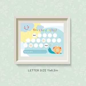 Printable Snail Reward Chart, Boy Sticker Chart, Behaviour Chart ...