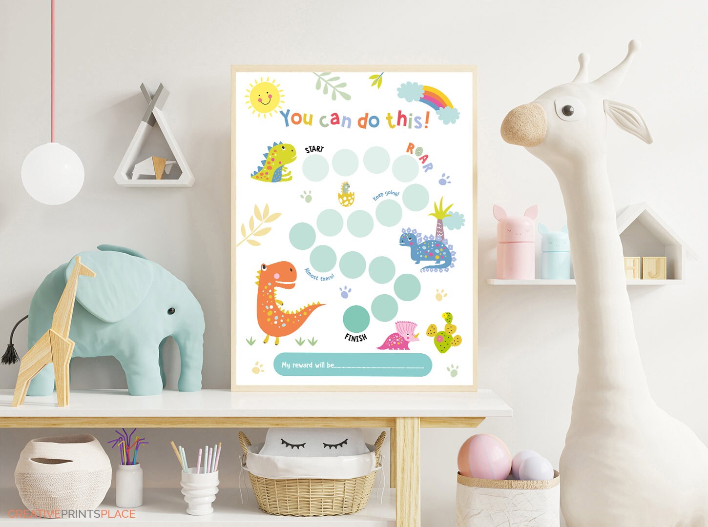 Printable Dinosaur Sticker Reward Chart, Dino Reward Charts, Dinosaur ...