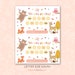 Mini Size Woodland Animals Reward Chart, Girls Sticker Chart, Small ...