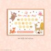 Printable Woodland Animals Reward Chart, Forest Animals Girl's Sticker ...