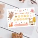 Mini Size Woodland Animals Reward Chart, Girls Sticker Chart, Small ...