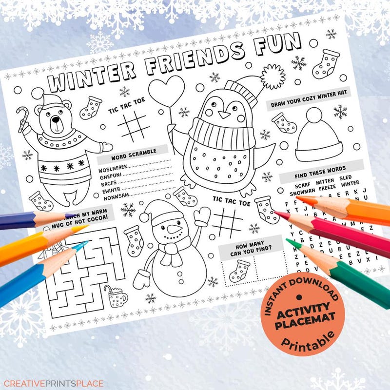 Winter Placemats - Etsy