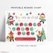 Christmas Sticker Reward Chart, Printable Holiday Christmas Reward ...