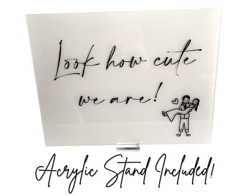 Acrylic Table Sign With Stand Bar Sign, Wedding Sign, Event Signs - Etsy