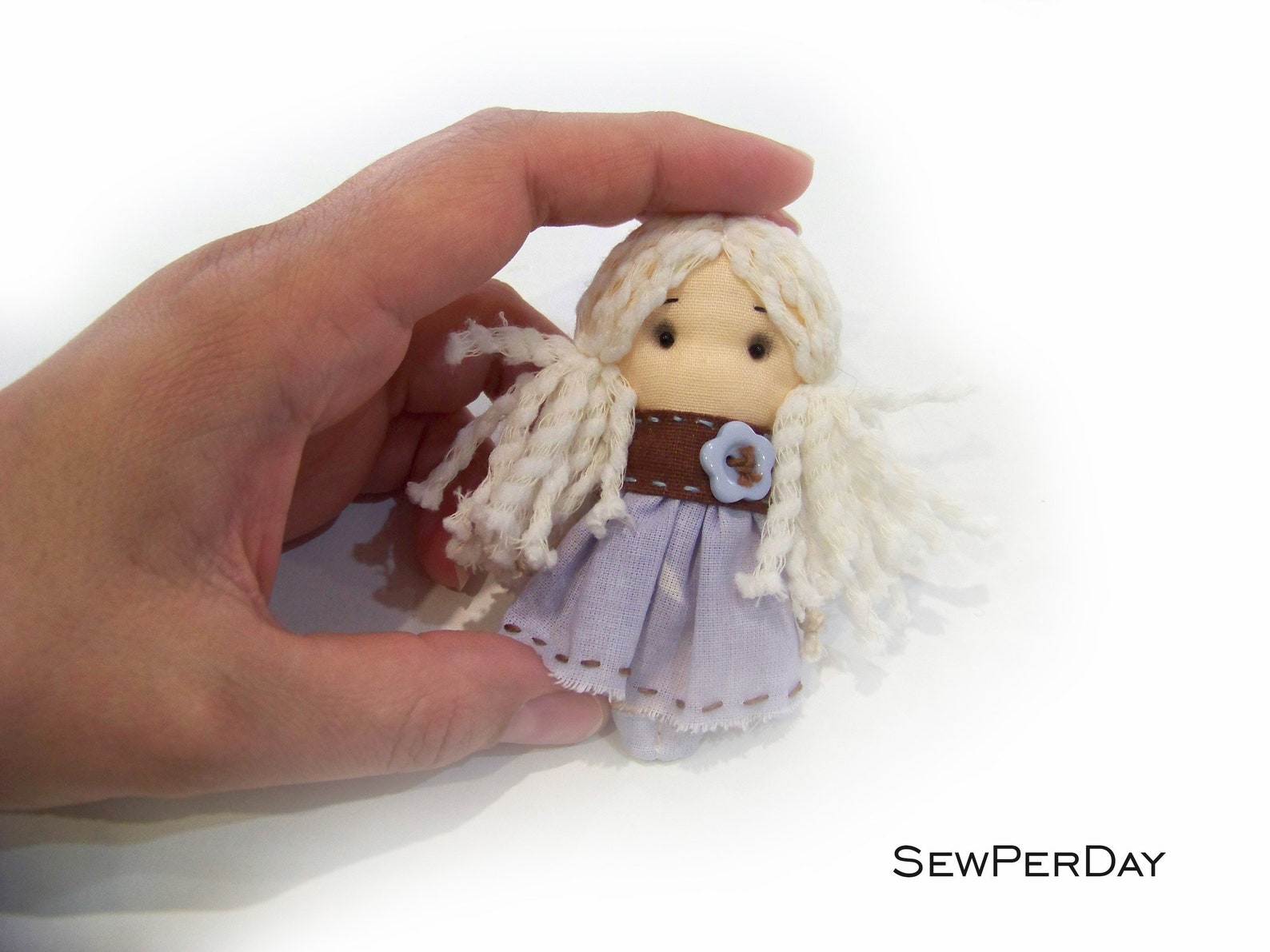 Tiny Rag Doll Pattern to Sew PDF/ Mini Cloth Doll Sewing - Etsy