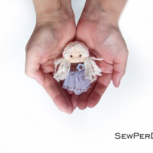 Tiny Rag Doll Pattern to Sew PDF/ Mini Cloth Doll Sewing - Etsy
