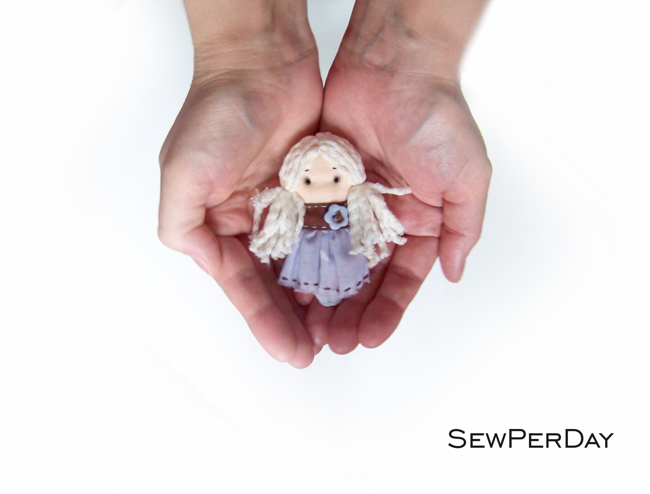 Tiny Rag Doll Pattern to Sew PDF/ Mini Cloth Doll Sewing - Etsy