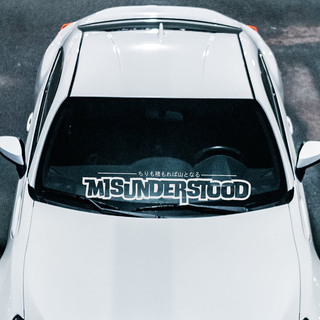 Misunderstood in Japanese Decal Windshield Banner Decal JDM Sticker - Etsy