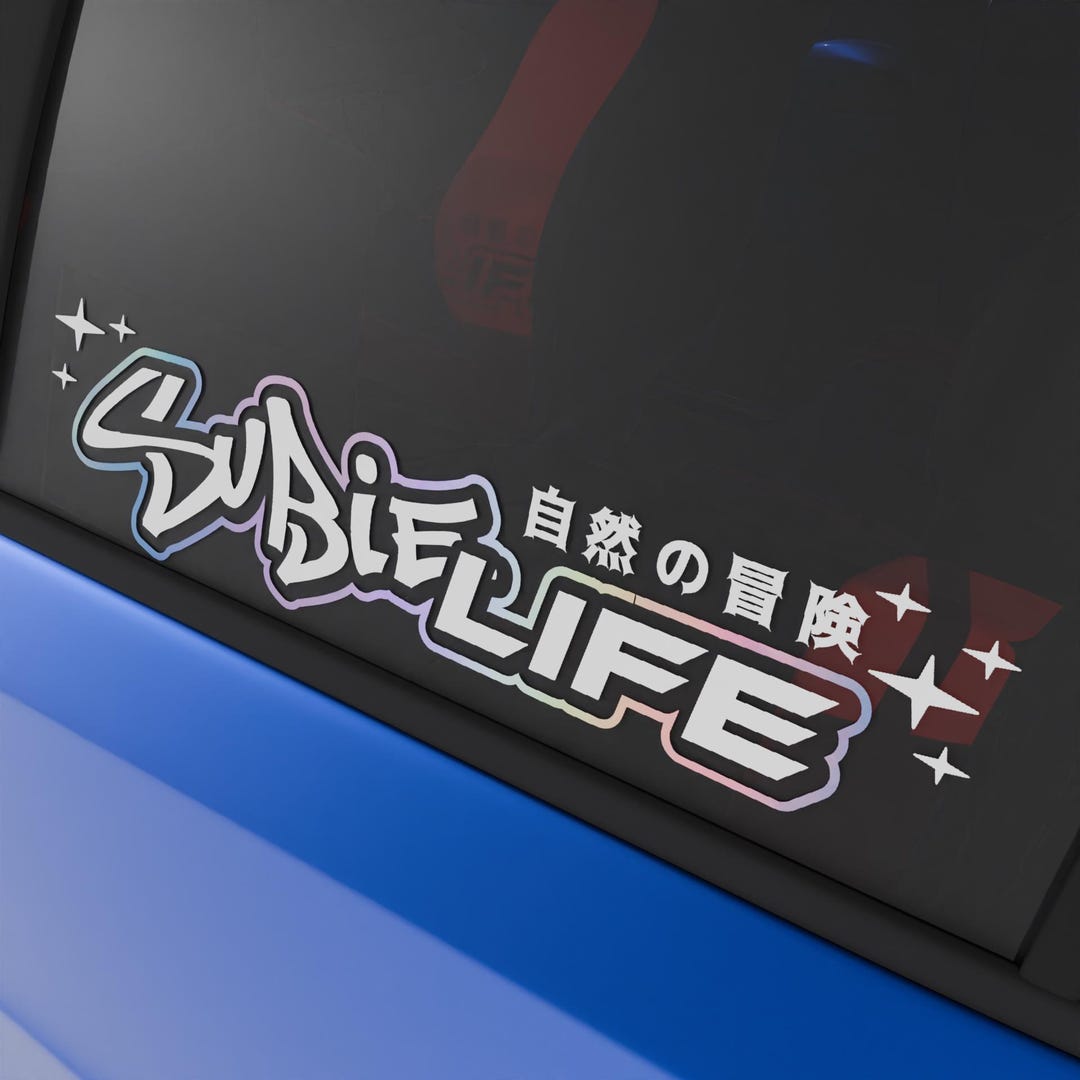 Subielife in Japanese Premium Car Decal Fits for Subaru STI - Etsy