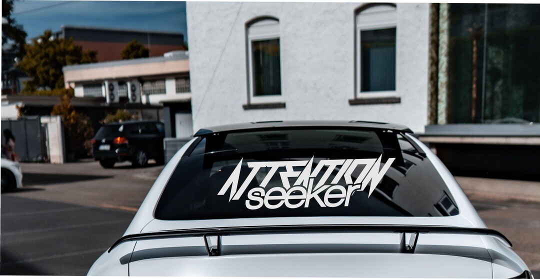 Attention Seeker Decal Windshield Banner Decal JDM Sticker - Etsy