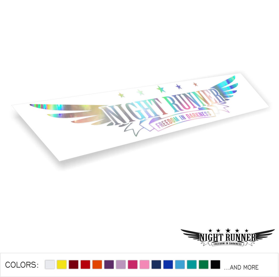 Night Runner Windshield Banner Decal JDM Sticker - Etsy