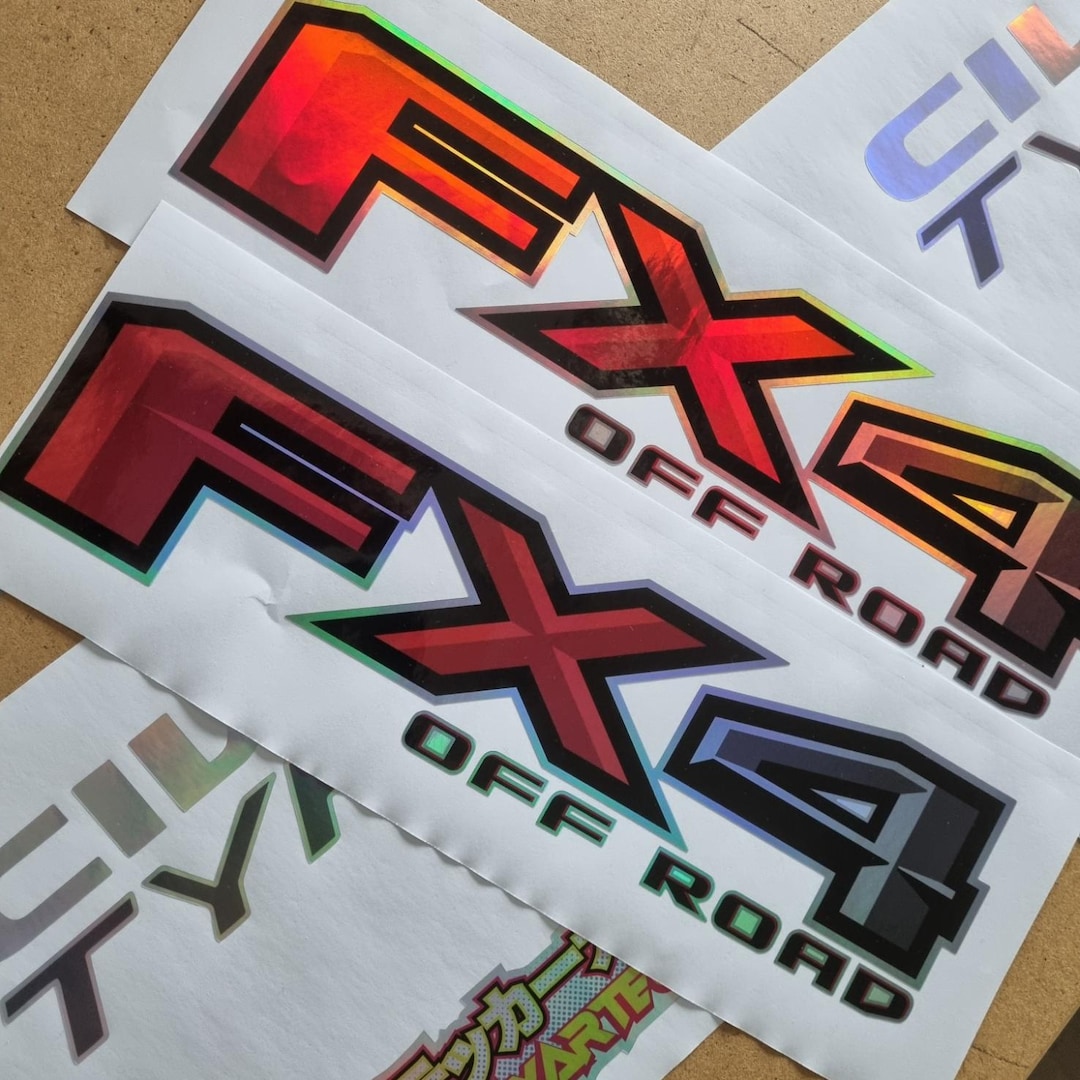 FX4 off Road Decal Holographic Replacement Stickers (set of 2) F150 ...