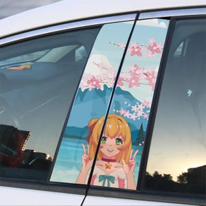 Car Door Decal Anime Girl - Etsy UK