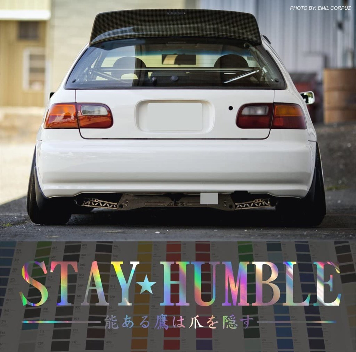 Stay Humble + Japanese Windshield Banner Decal JDM Sticker - Etsy