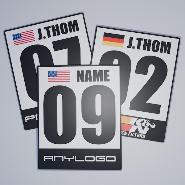 Race Number Decals - Etsy UK