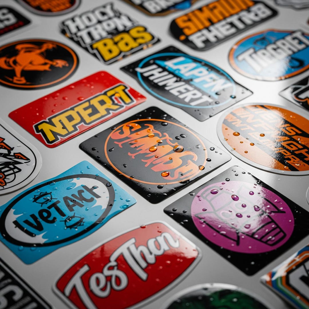 Custom Vinyl Stickers: Die Cut Logo, Waterproof Outdoor Labels - Etsy