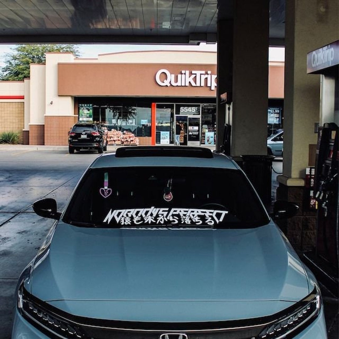 Windshield Banner | Nobody's Perfect | , JDM Sticker, Vinyl Decal, Car ...