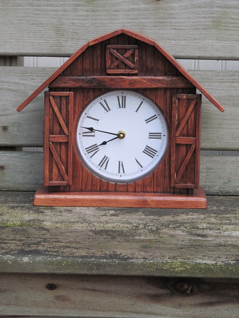 Small Wall Clock Barn Clock Mantle Clock Country Clock | Etsy