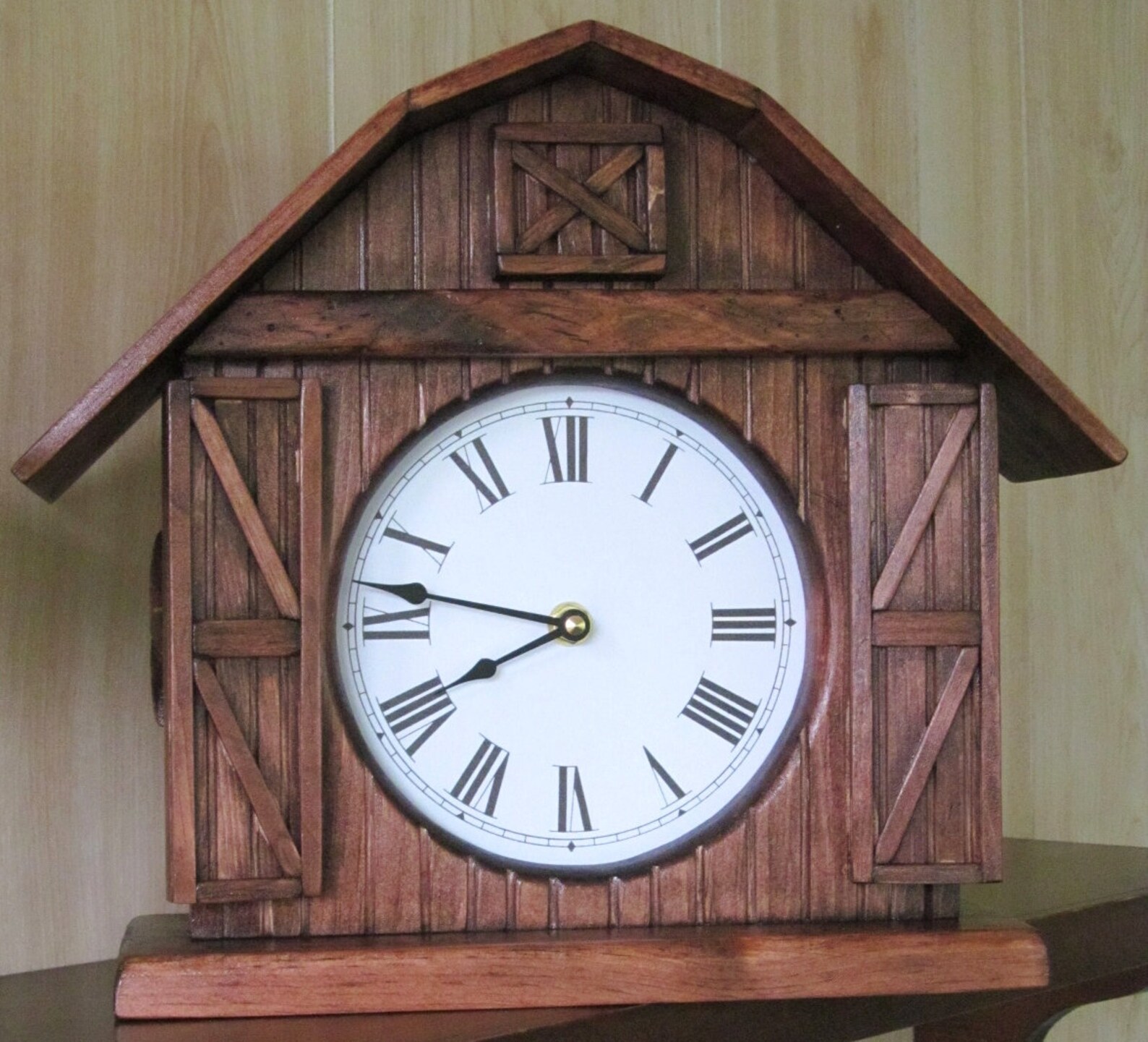 Small Wall Clock Barn Clock Mantle Clock Country Clock | Etsy