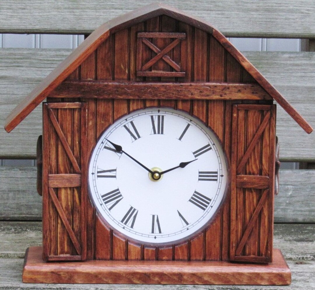 Small Wall Clock Barn Clock Mantle Clock Country Clock - Etsy