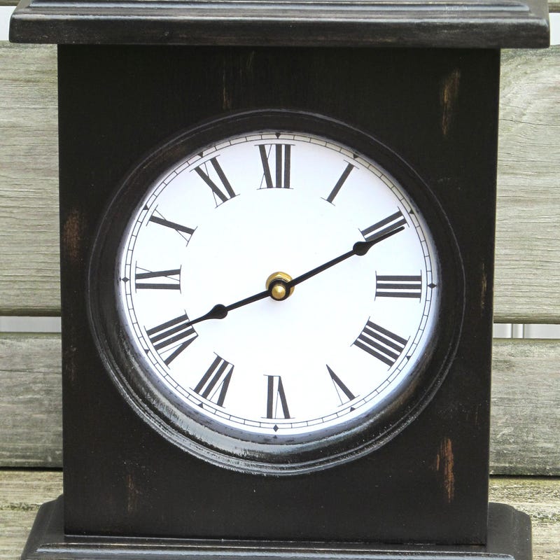 Distressed Clock - Etsy