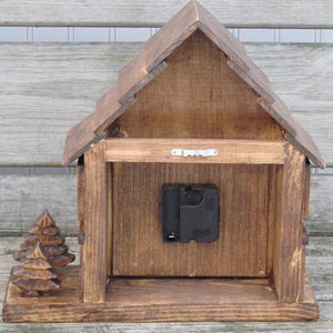 Small Wall Clock, House and Trees Clock, Wall Clock, Small Mantle Clock ...