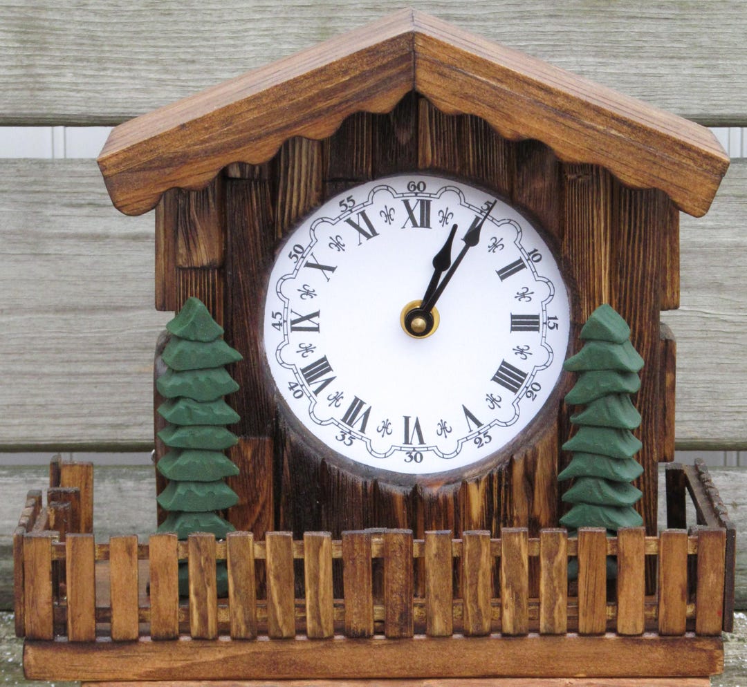 Small Wall Clock, Fence Clock, Mantle Clock, Small Mantle Clock, Rustic ...