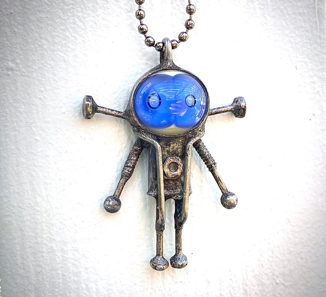 Little Kind Alien Pendant Industrial Jewelry Necklace Steampunk Future ...