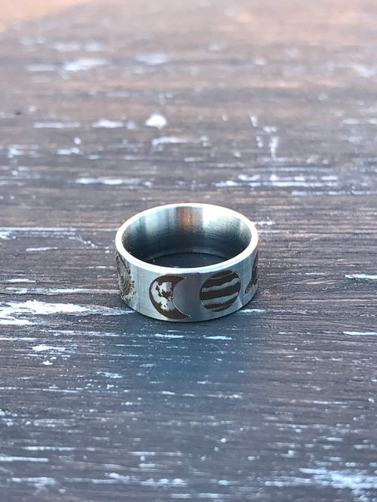 Solar System Laser Engraved Stainless Steel Unique Stylish - Etsy