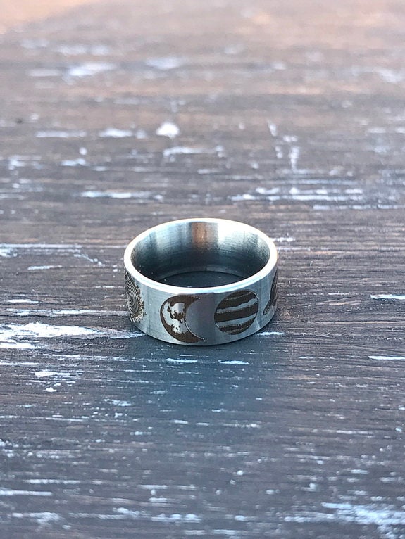 Solar System Laser Engraved Stainless Steel Unique Stylish - Etsy