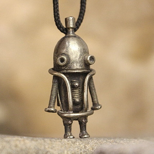 Robot Pendant - Etsy