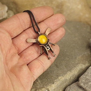 Little Kind Alien Pendant Industrial Jewelry Necklace - Etsy