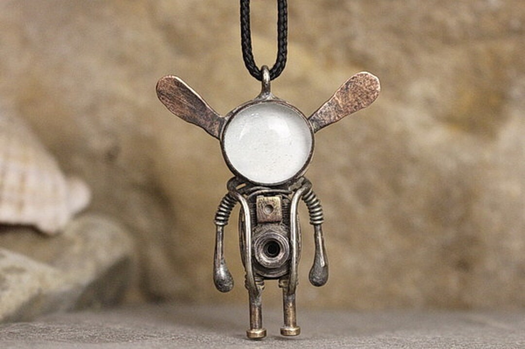 Rabbit Spaceman Alien Pendant Cyberpunk Namaste Post Apocalyptic ...