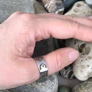 Solar System Laser Engraved Stainless Steel Unique Stylish Ring Width ...