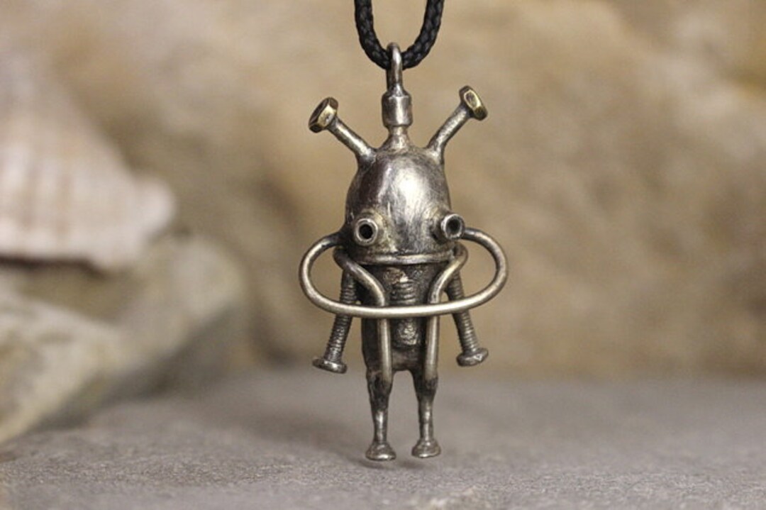 Robot Pendant Alien Tiny Spaceman Funny Gift for Scientist Science ...
