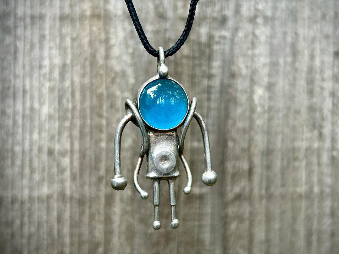 Little Kind Alien Pendant Industrial Jewelry Necklace Steampunk Future ...